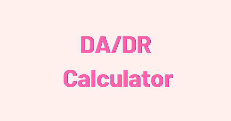 DA Calculation Sheet